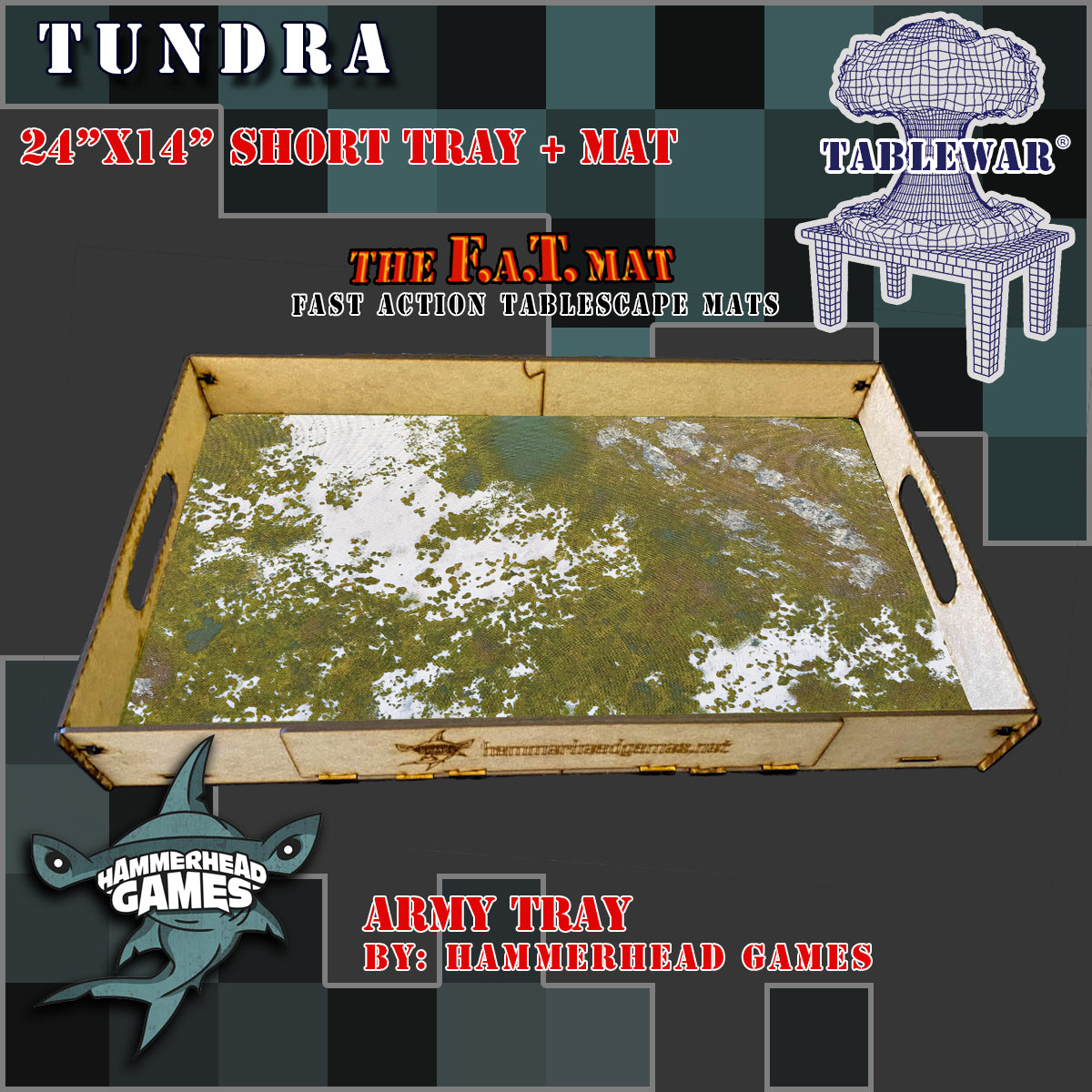 Army Carrying Tray plus F.A.T. Mat Gaming Mat for miniature events ...
