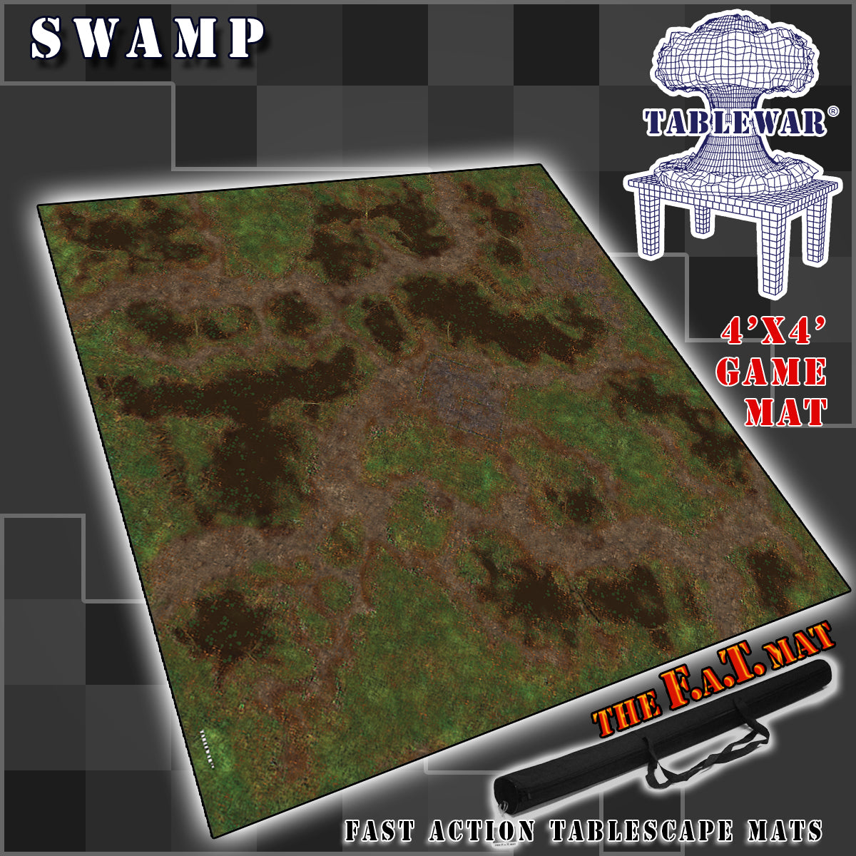 4x4 'Swamp' F.A.T. Mat Battle Gaming Mat – TABLEWAR®