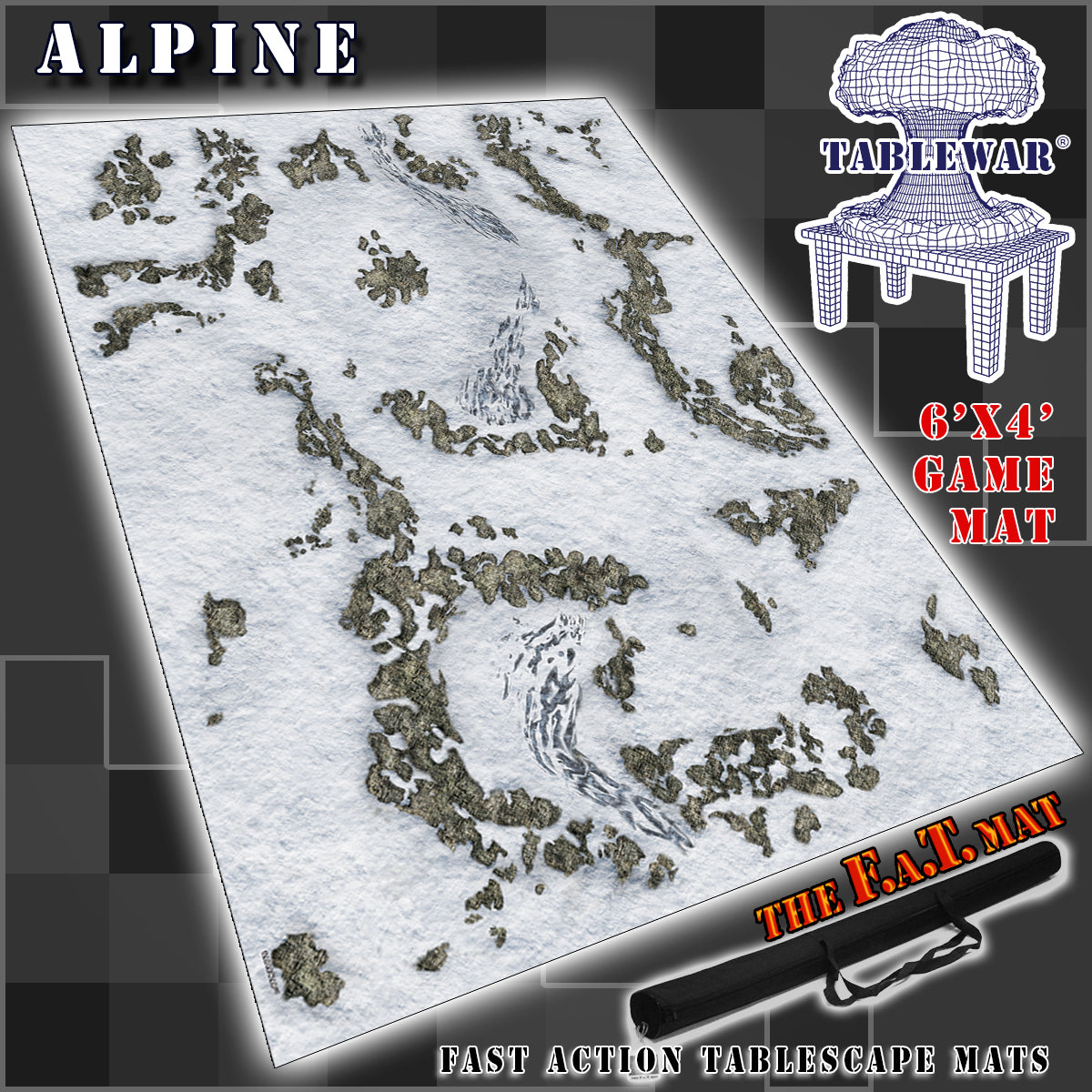 6x4 'Alpine' F.A.T. Mat Battle Gaming Mat – TABLEWAR