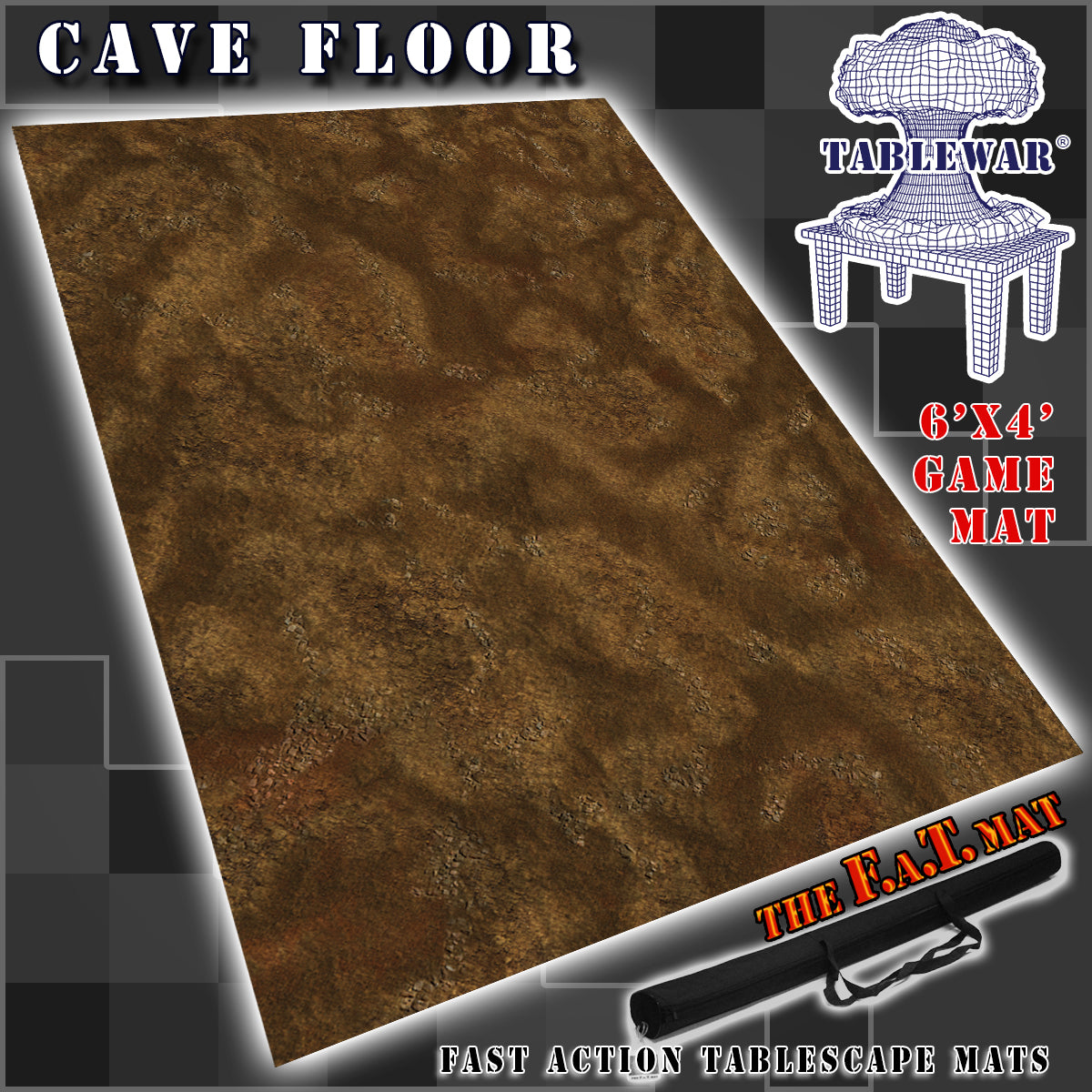 6x4 'Cave Floor' FATmat Battle Gaming Mat – TABLEWAR