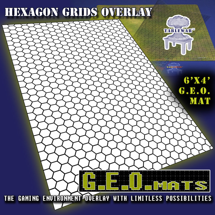 The TABLEWAR® GEO Mats - Best transparent overlay mat for role playing