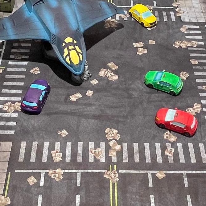 3x3 'Intersection' F.A.T. Mat Battle Gaming Mat – TABLEWAR