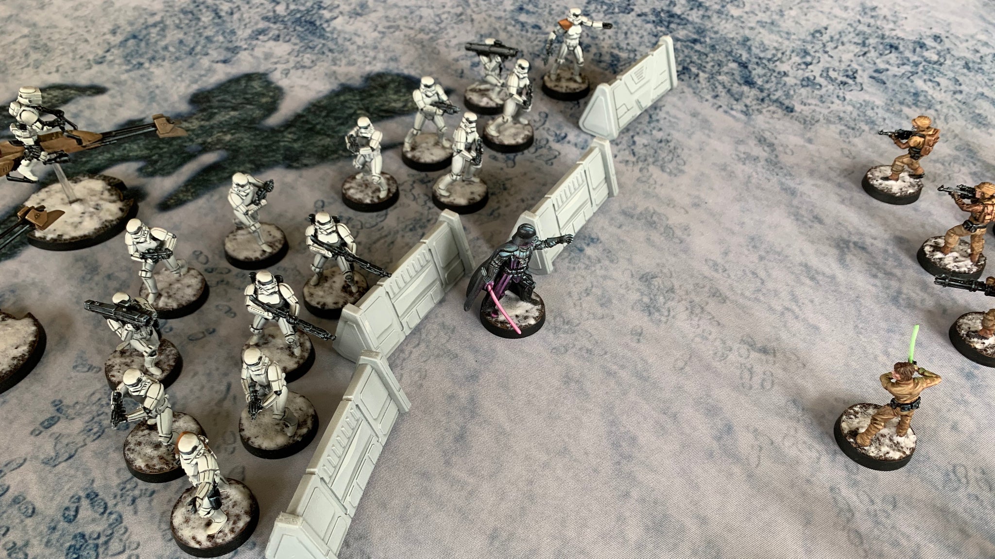 6x3 'Snow Planet' F.A.T. Mat Battle Gaming Mat – TABLEWAR