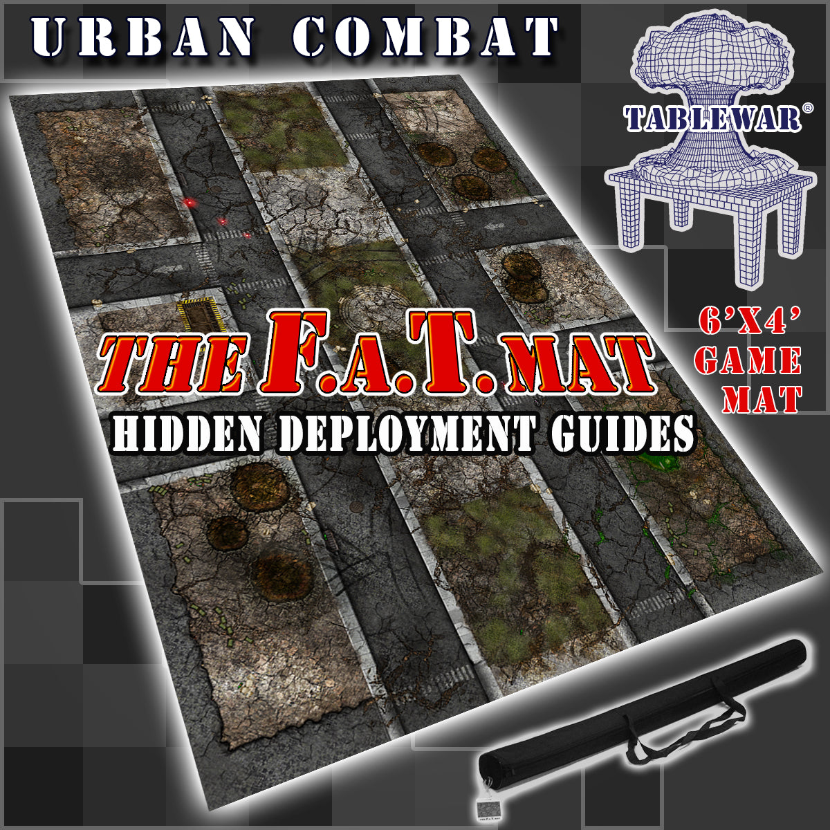 6x4 Urban Combat F.A.T. Mat Battle Gaming Mat – TABLEWAR